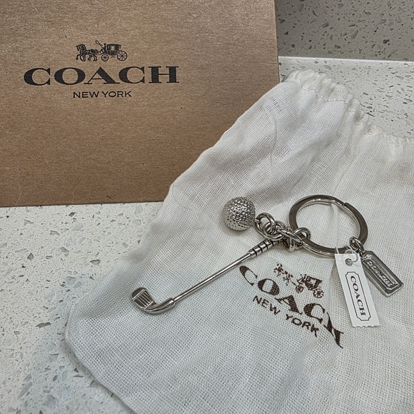 Coach | Other | Coach Silver Golf Keychain New In Box | Poshmark